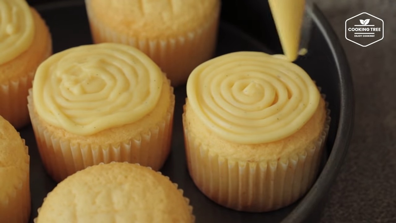 Custard Castella Cupcake Recipe