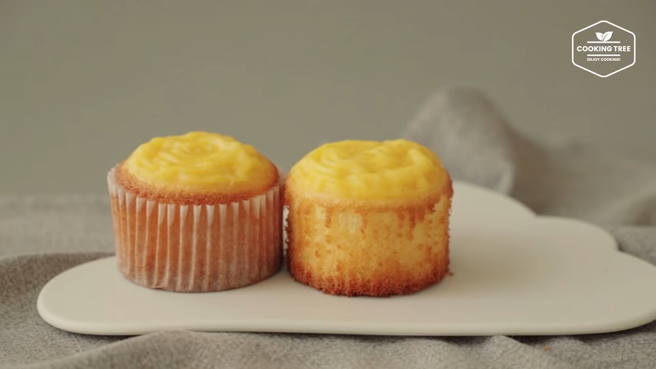 Custard Castella Cupcake Recipe