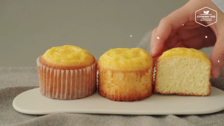 Custard Castella Cupcake Recipe