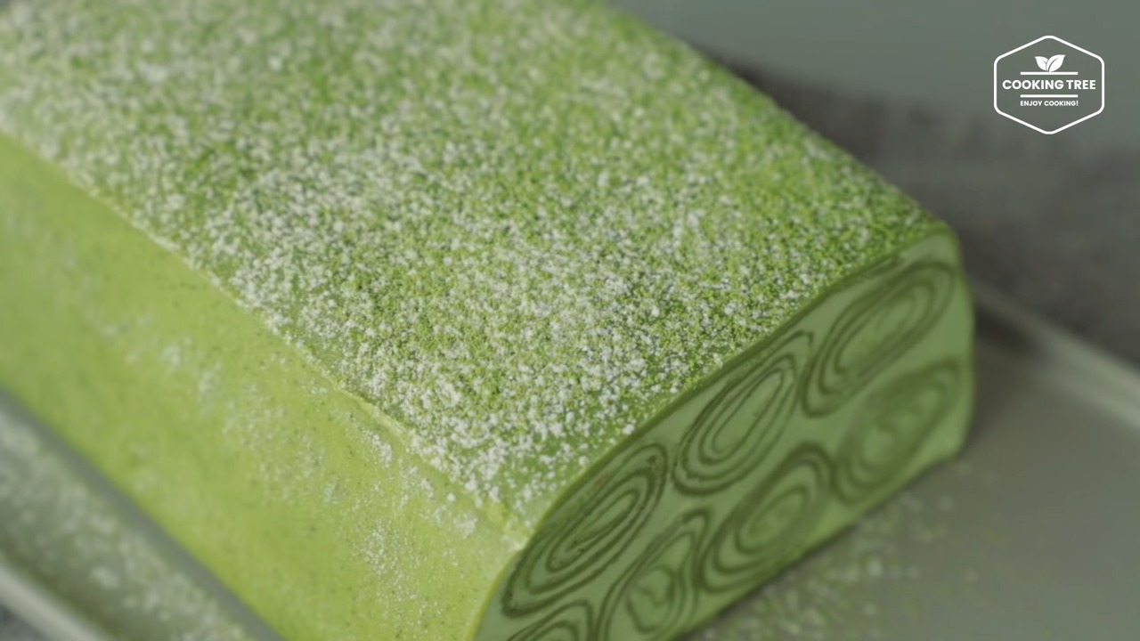 Green tea Crepe Roll Cake Recipe