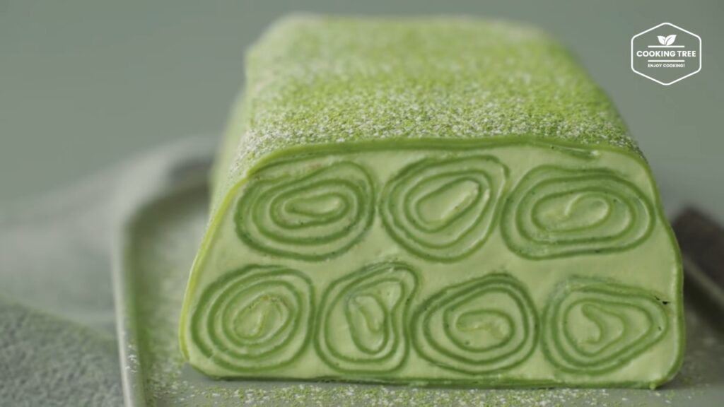 Green tea Crepe Roll Cake Recipe