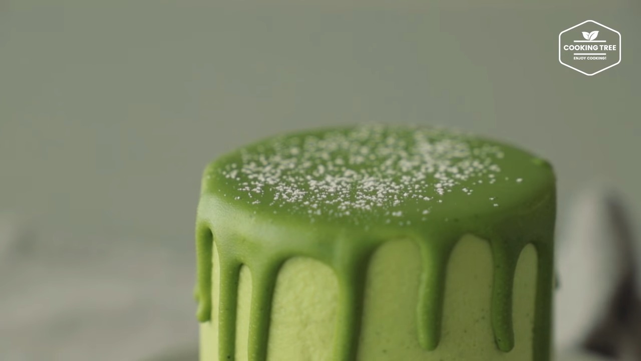 Green tea White Chocolate Mousse Cake Recipe
