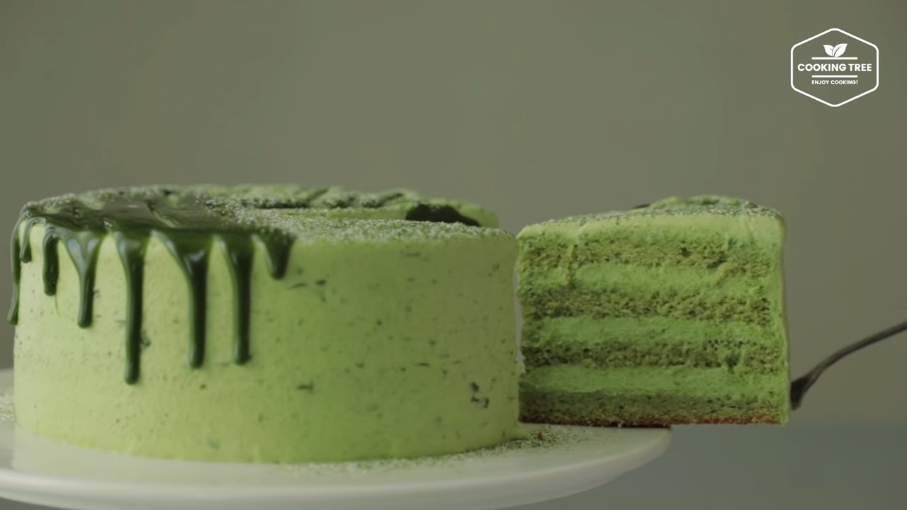 Green tea (Matcha) Chocolate Cake Recipe