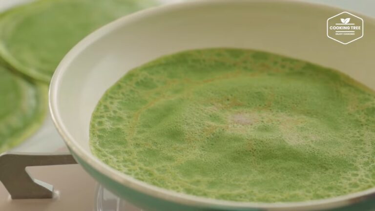 Matcha (Green tea) Crepe Cake Recipe