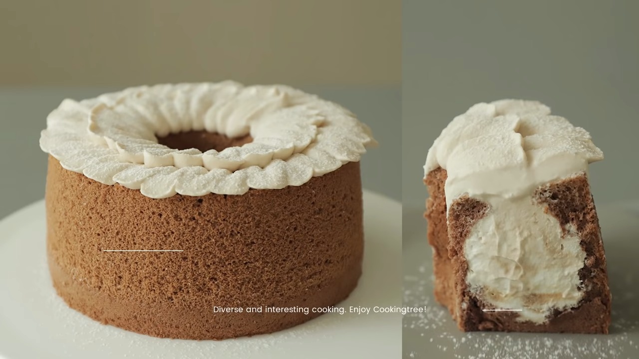 Mocha Cream Chiffon Cake Recipe