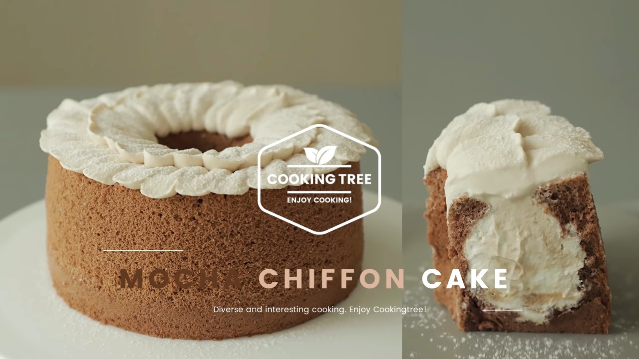 Mocha Cream Chiffon Cake Recipe