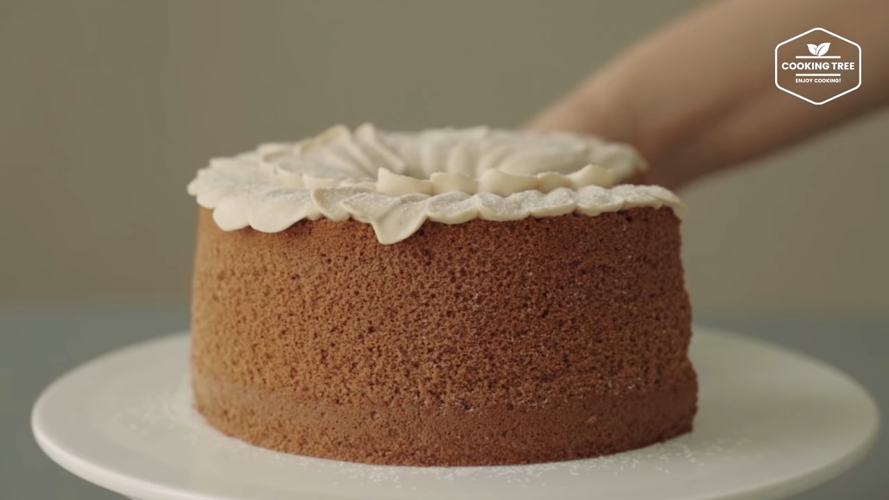 Mocha Cream Chiffon Cake Recipe