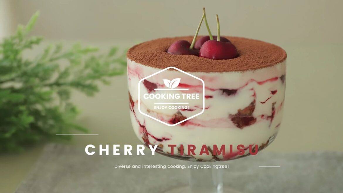No-Bake & No-Gelatin Cherry Tiramisu Recipe