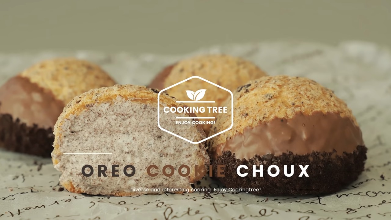 Oreo Cookie Choux (Cream puff) Recipe