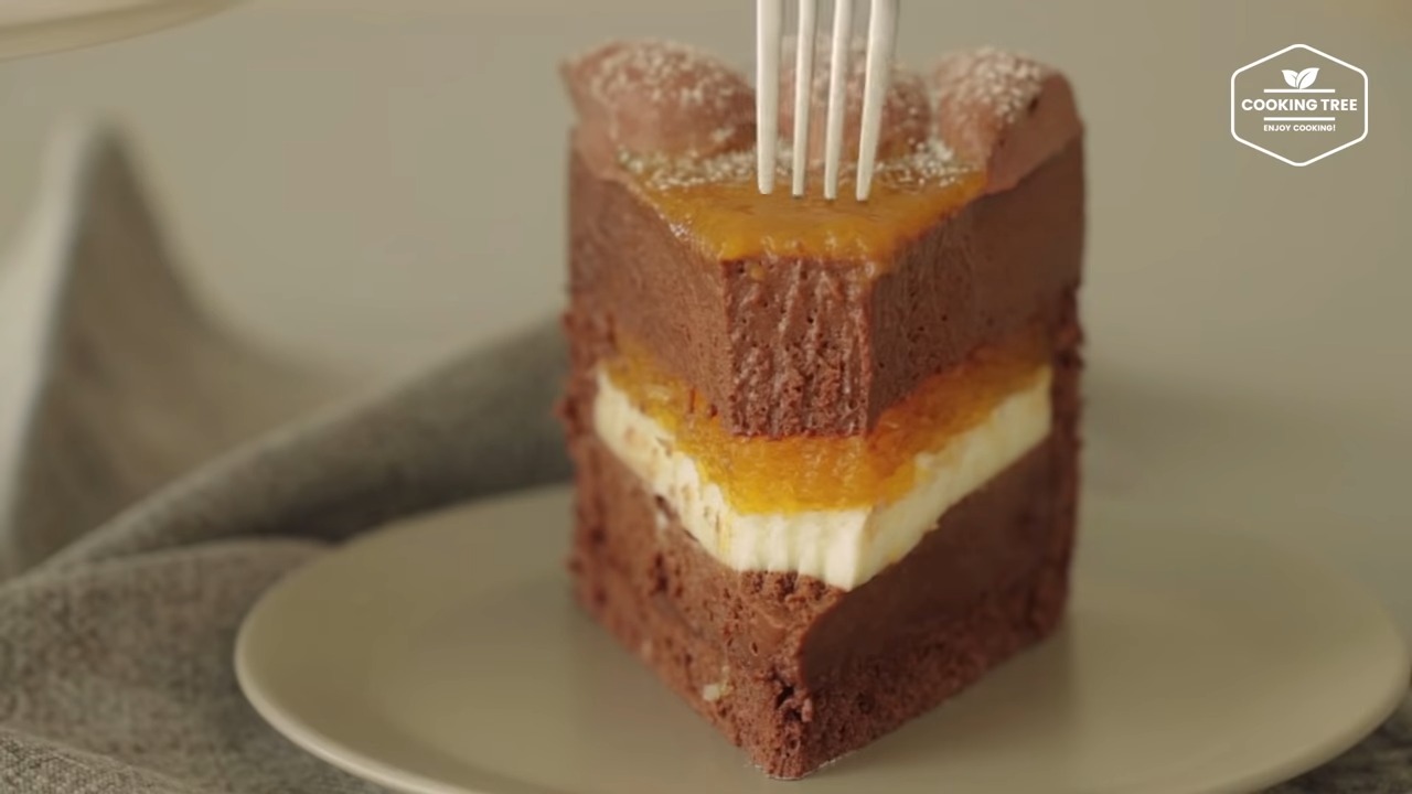 Tangerine Chocolate Charlotte Cake Recipe