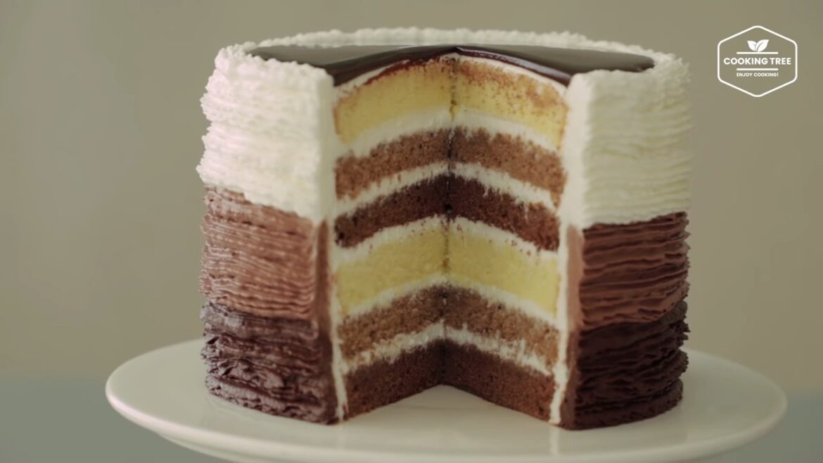 Triple chocolate layer cake Recipe