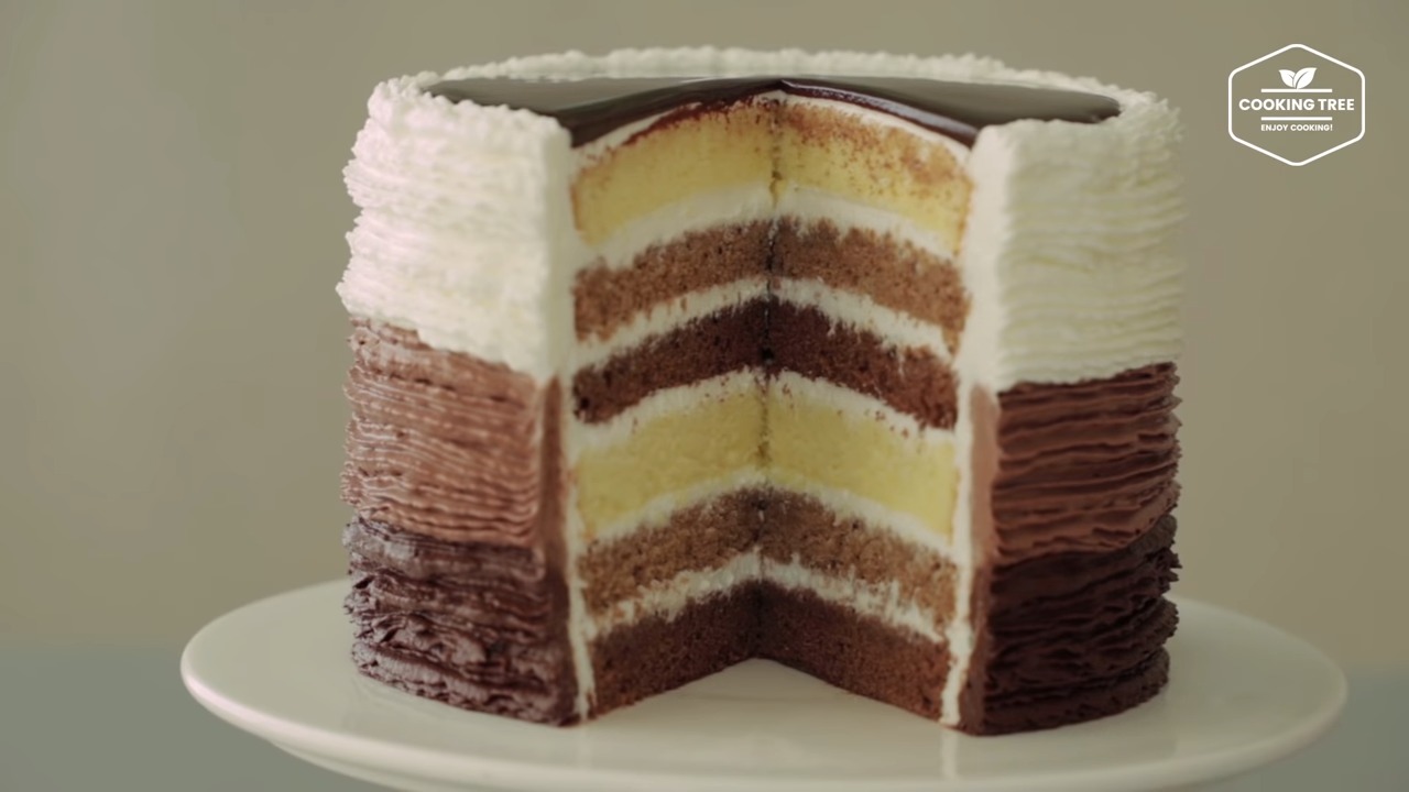 Triple chocolate layer cake Recipe