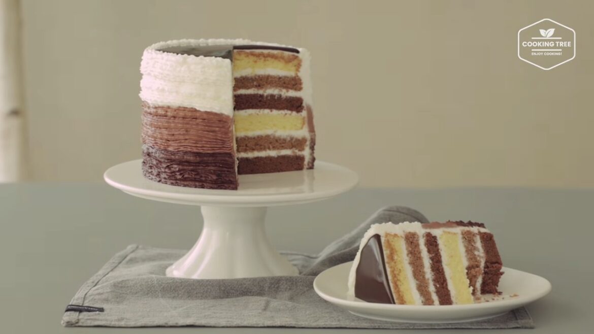 Triple chocolate layer cake Recipe