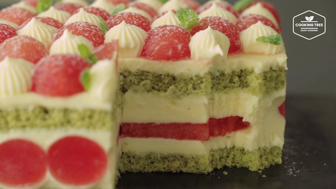 Watermelon Fraisier Cake Recipe