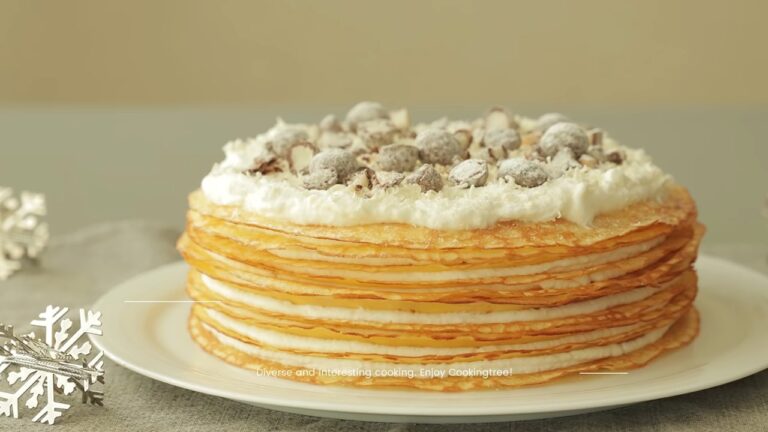 White Chocolate Crepe Cake Recipe