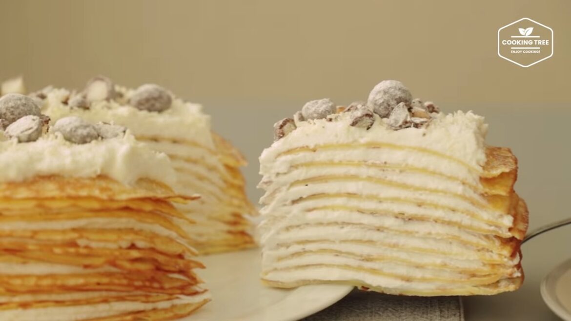 White Chocolate Crepe Cake Recipe