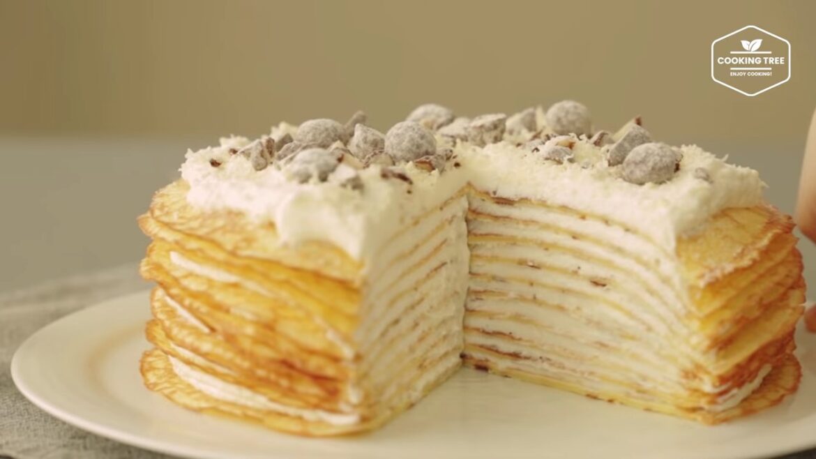 White Chocolate Crepe Cake Recipe