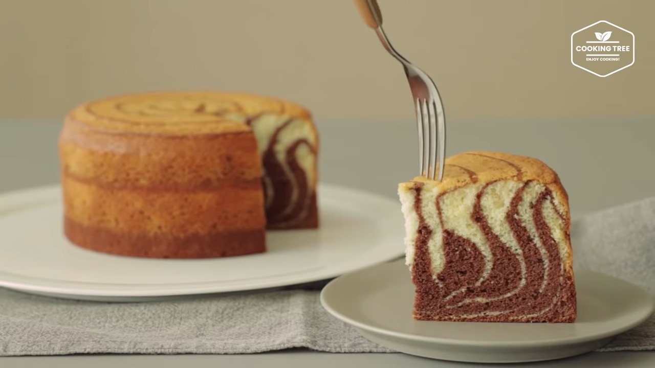 Zebra Sponge Cake Recipe