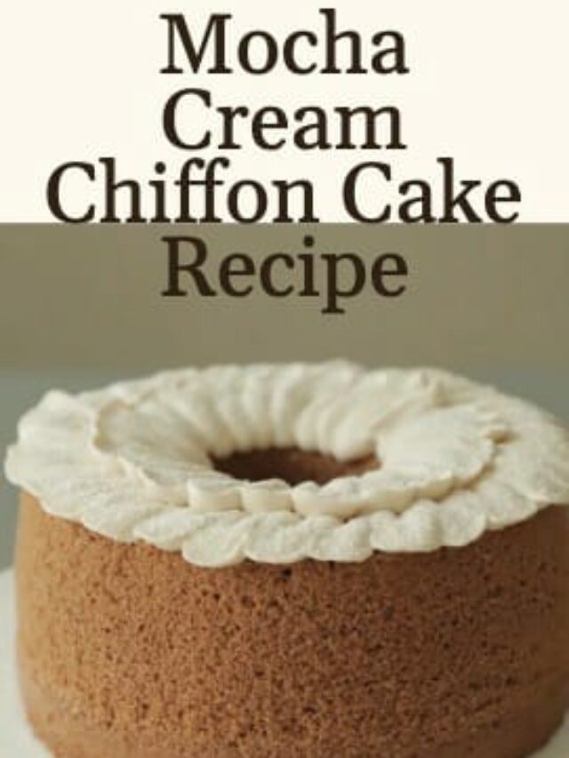 Mocha Cream Chiffon Cake Recipe - Cooking Tree