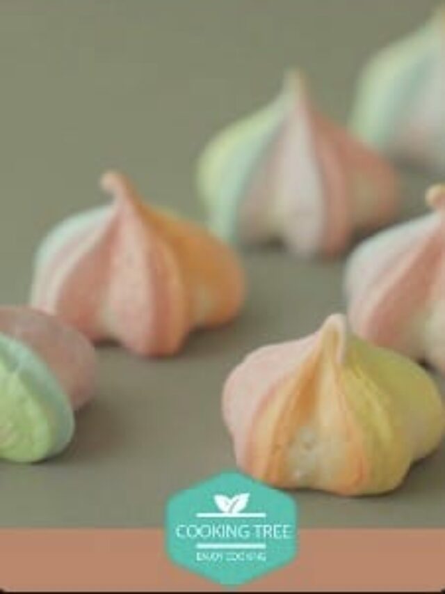 Pastel Rainbow Meringue Cookies Recipe - Cooking Tree