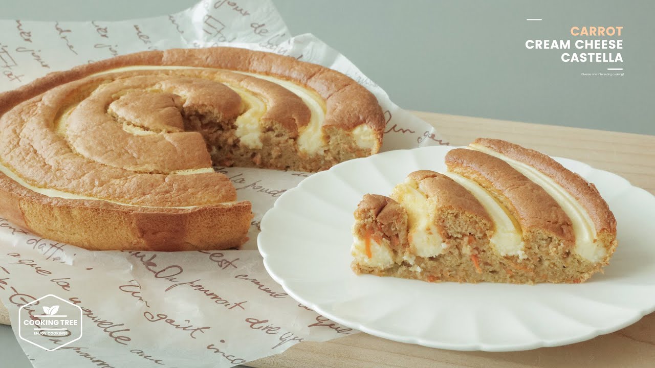 Carrot Cream Cheese Castella Recipe