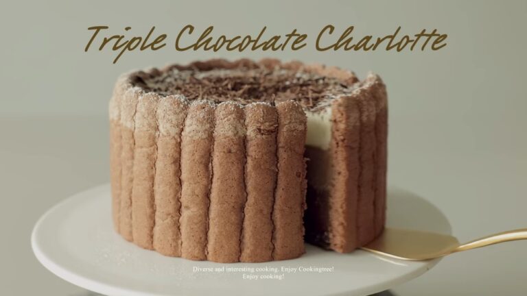 Triple Chocolate Charlotte Cake Recipe
