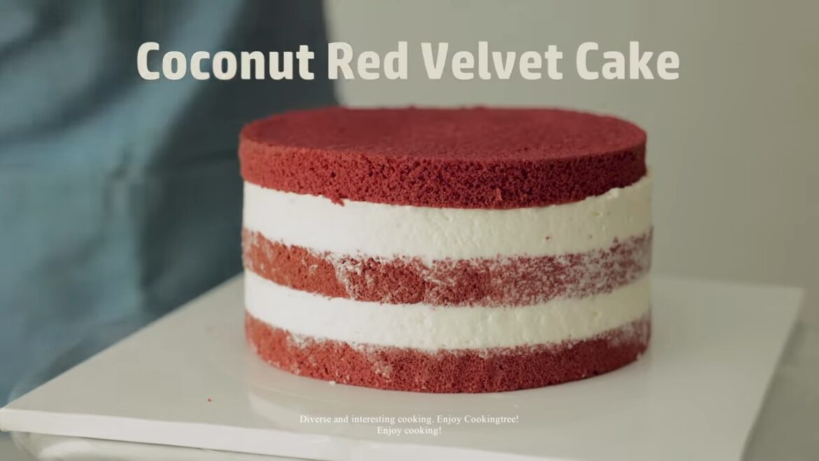 Christmas Coconut Red Velvet Cake Recipe