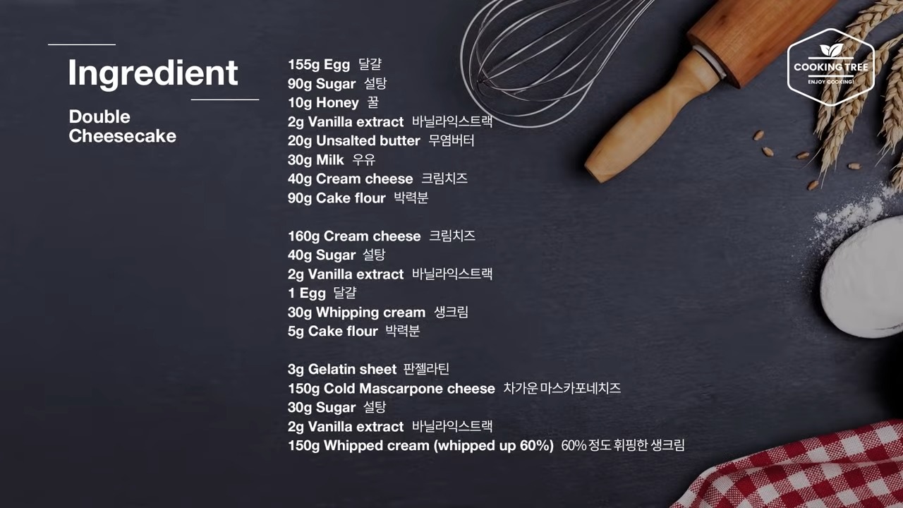Double Cheesecake Recipe