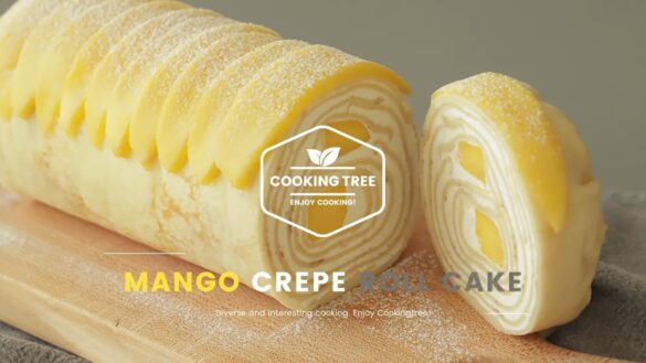 Mango Crepe Roll Cake Recipe