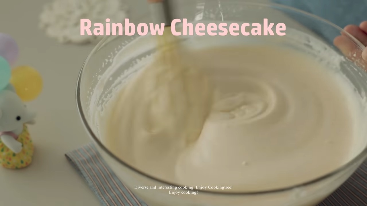No-Bake Pastel Rainbow Cheesecake Recipe