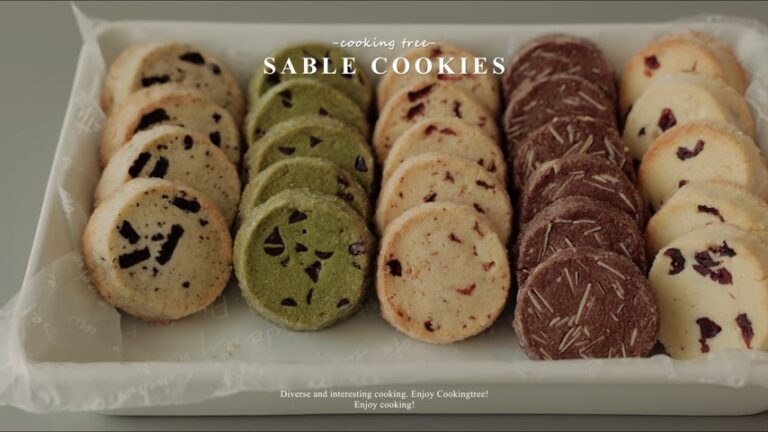 5 flavors Sable Cookies (Icebox Cookies) Recipe