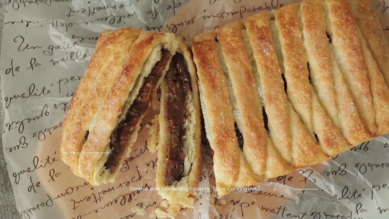 Chocolate Puff Pastry Pie Braid Recipe