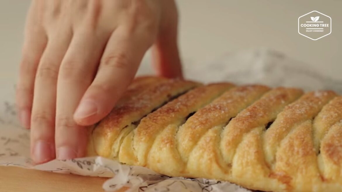 Chocolate Puff Pastry Pie Braid Recipe