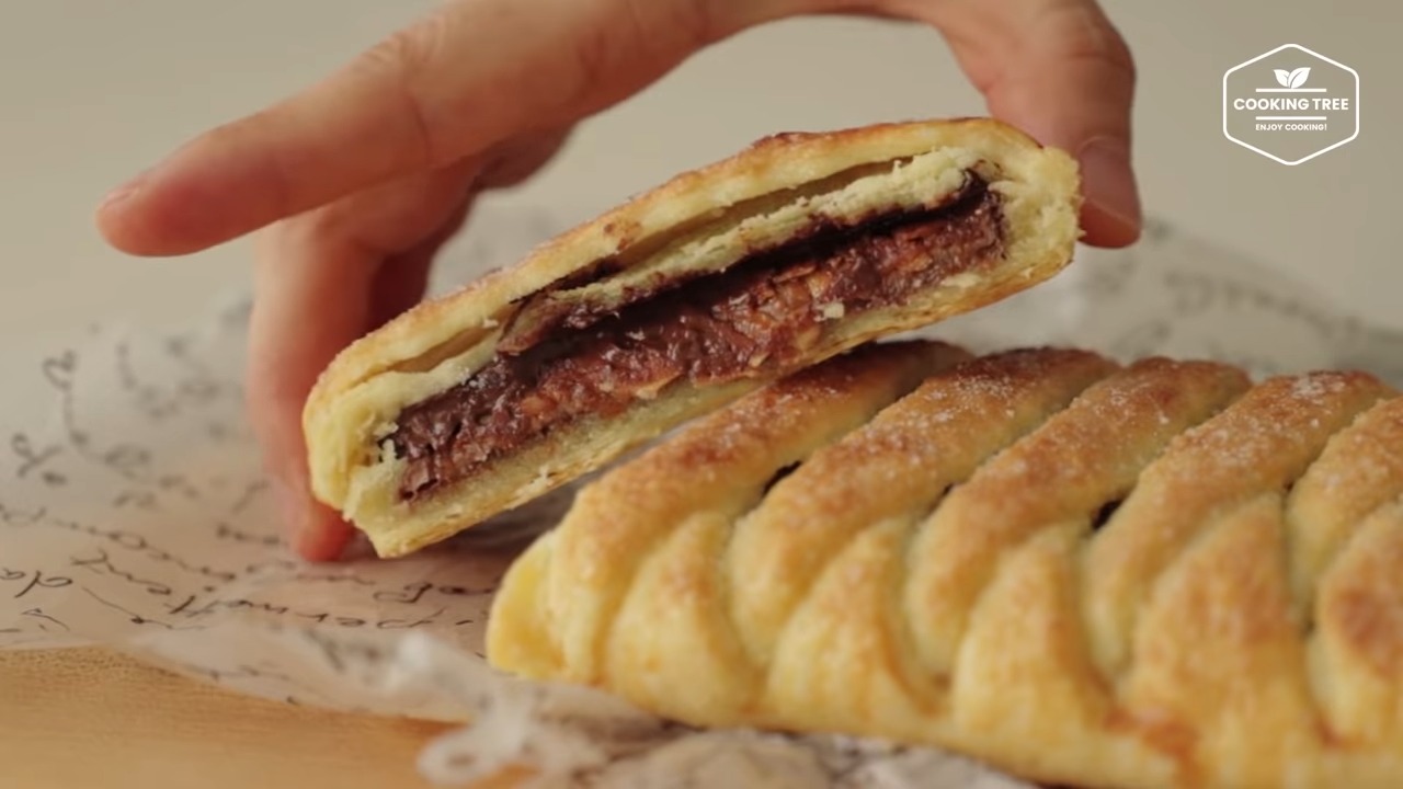 Chocolate Puff Pastry Pie Braid Recipe