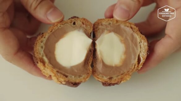 Double Chocolate Cream puff (Cookie Choux)