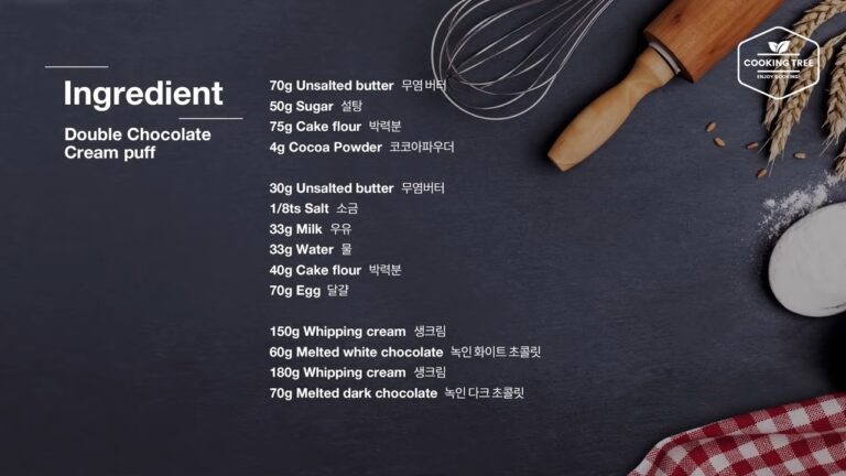 Double Chocolate Cream puff (Cookie Choux)