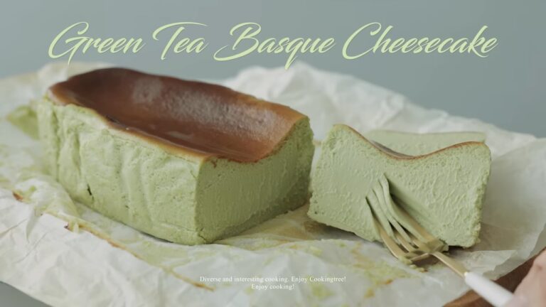Green Tea (Matcha) Basque Cheesecake Recipe