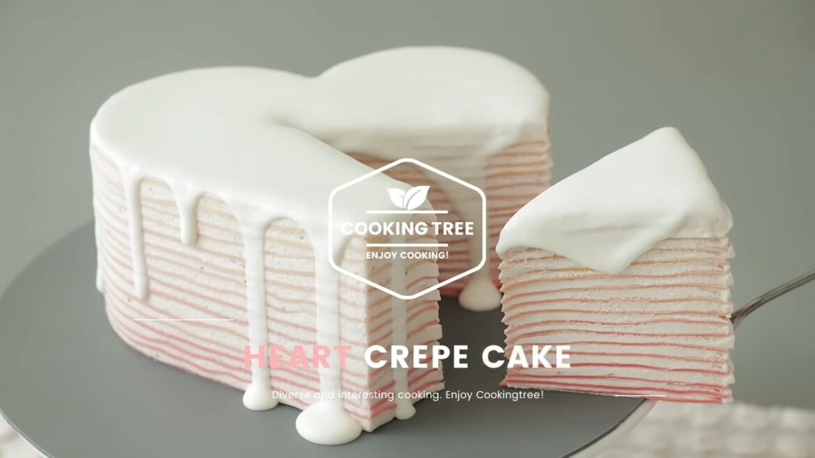 Heart Crepe Cake Recipe