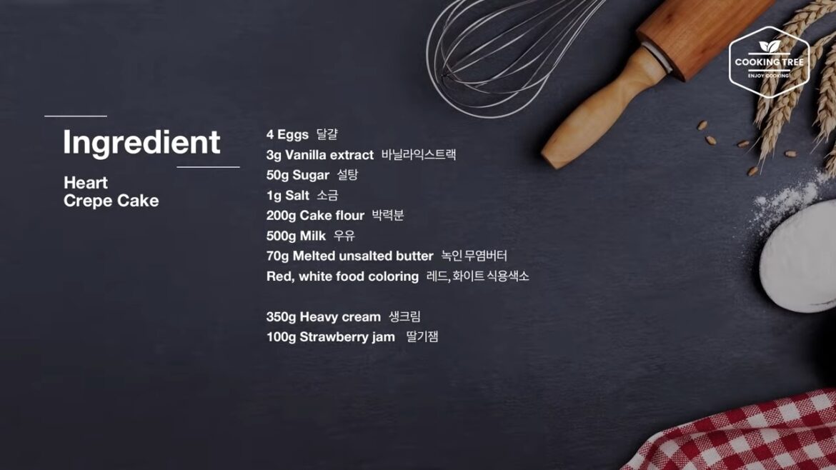 Heart Crepe Cake Recipe