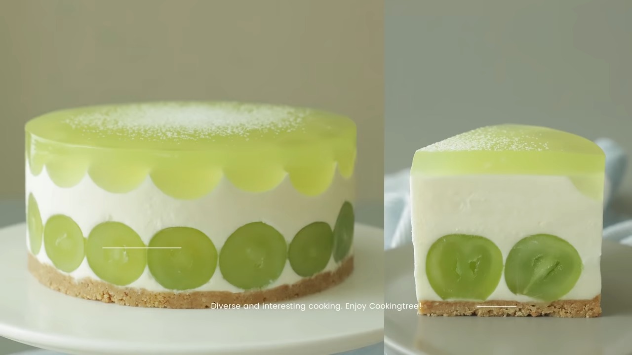 No-Bake Shine Muscat Cheesecake Recipe