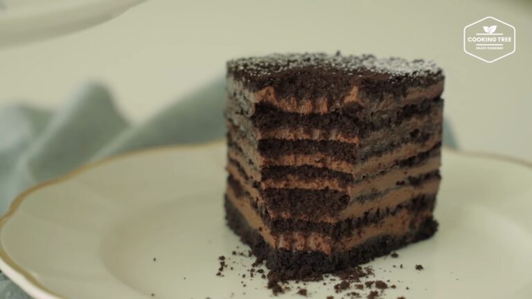 No-Gelatin & No-Bake Oreo Chocolate Mousse Cake