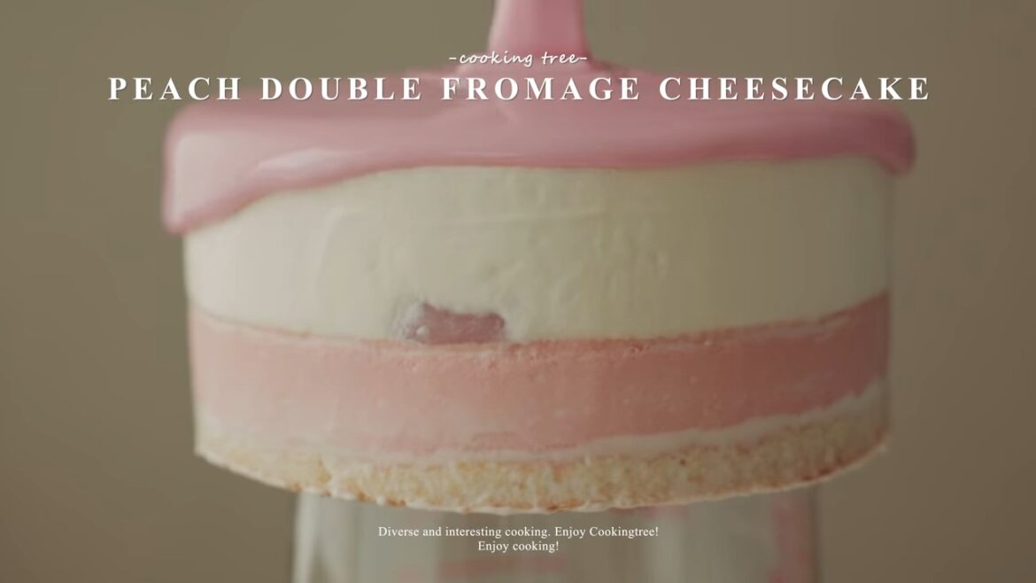 Peach Double Fromage Cheesecake Recipe