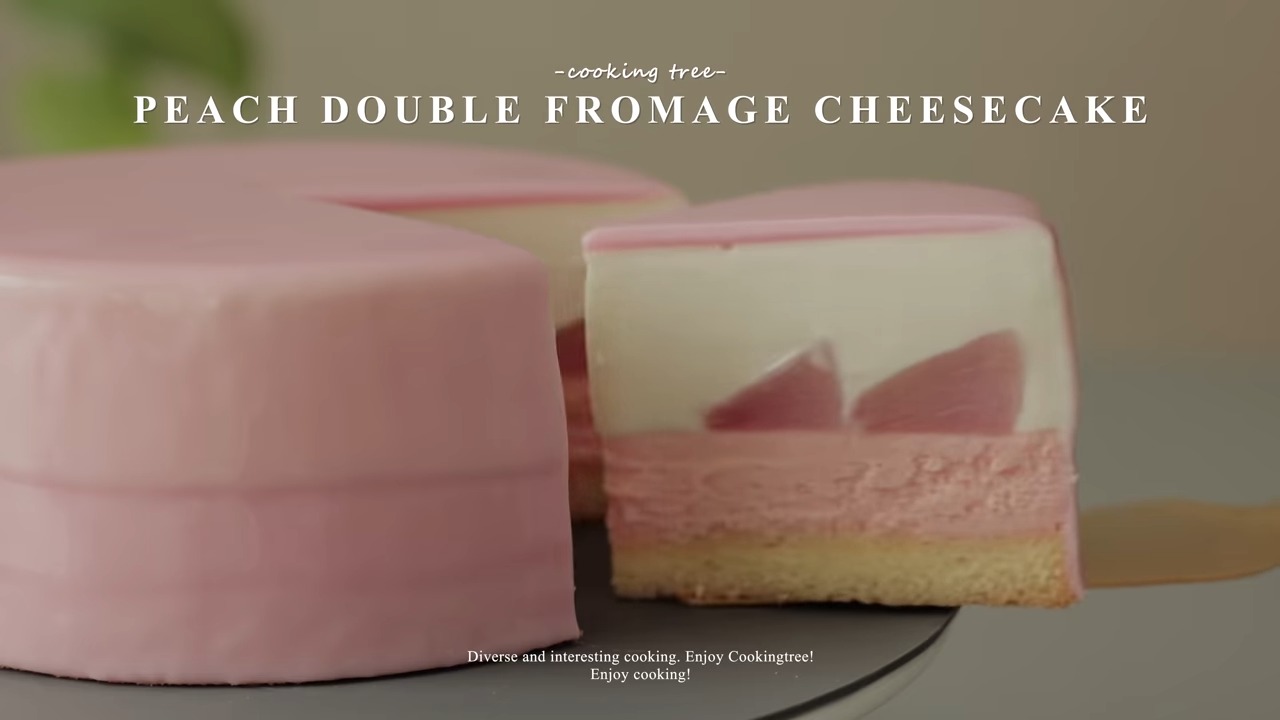 Peach Double Fromage Cheesecake Recipe