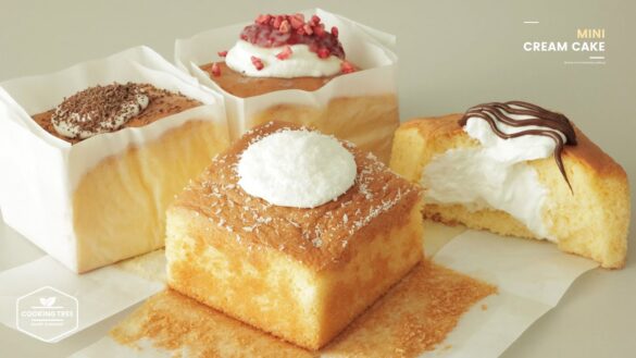 Mini Cake filled with Cream Recipe