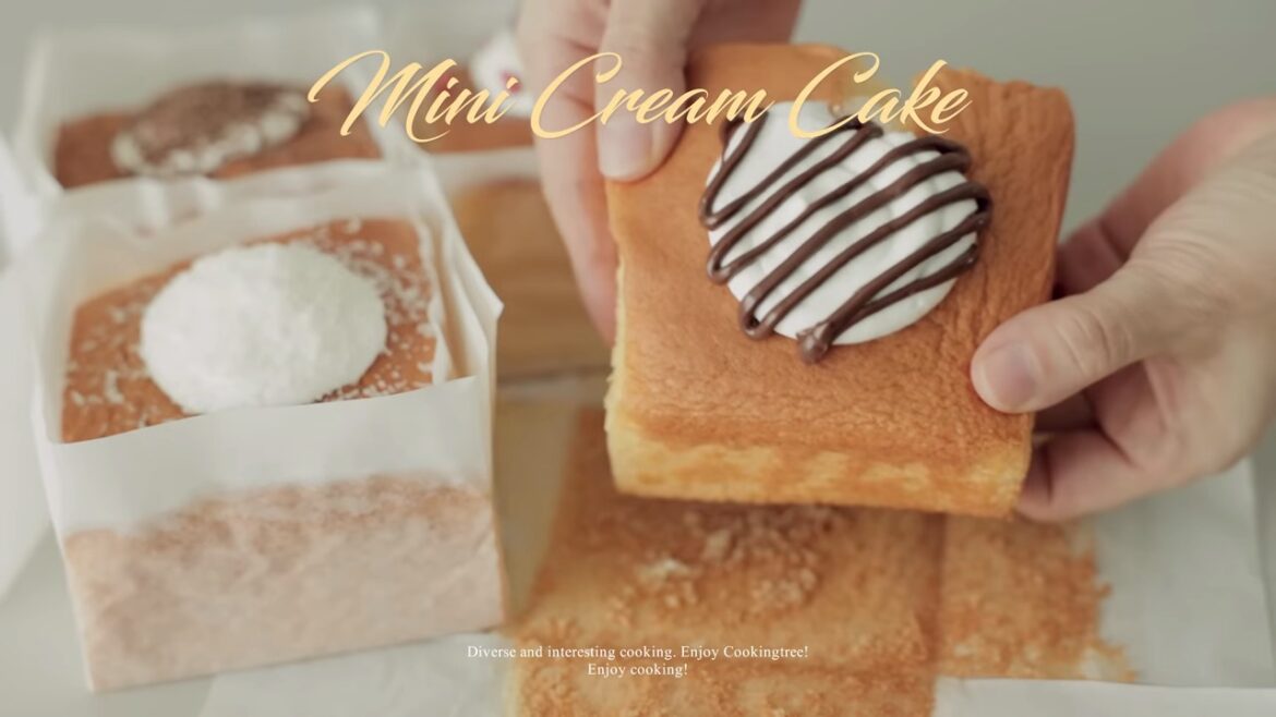 Mini Cake filled with Cream Recipe
