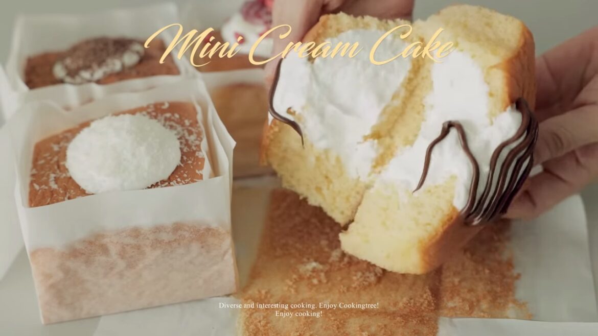 Mini Cake filled with Cream Recipe