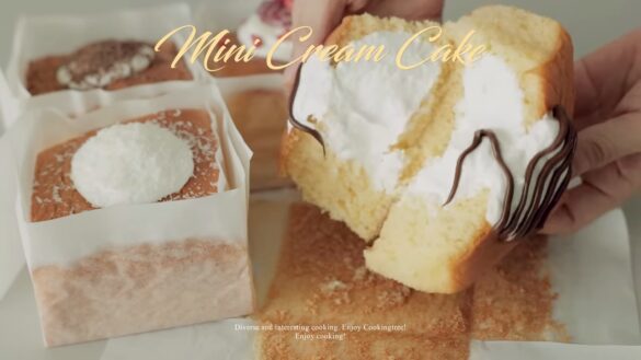 Mini Cake filled with Cream Recipe