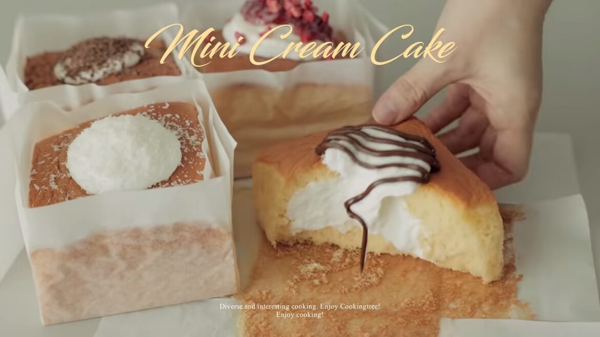 Mini Cake filled with Cream Recipe
