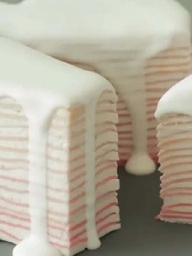 Heart Crepe Cake Recipe - Cooking Tree