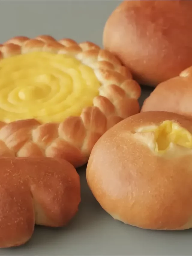 Custard Cream Bun Recipe - Cooking Tree